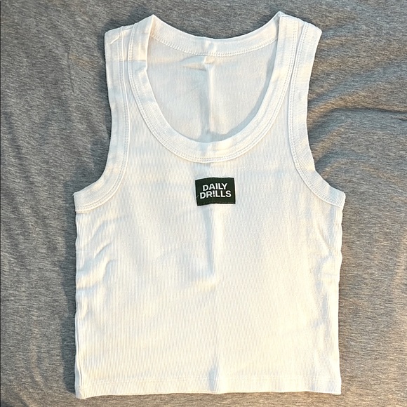 Daily Drills | Tops | Daily Drills White Tank Top | Poshmark
